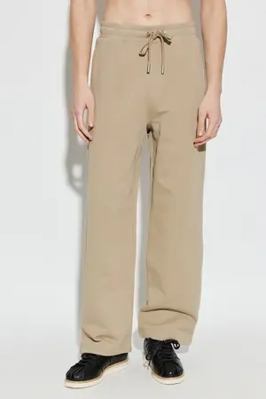 AMI Paris Wide-leg Sweatpants - Beige
