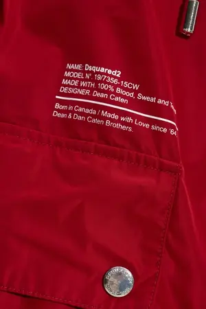 Dsquared2 Hooded Parka - Red