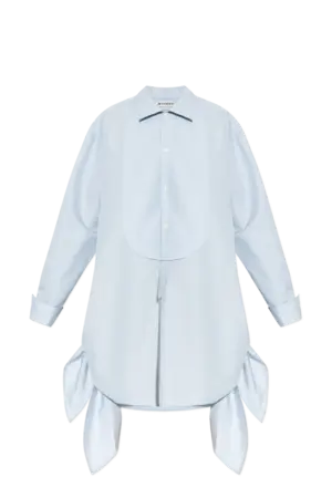 JW Anderson Long-sleeve Shirt Dress - Light Blue