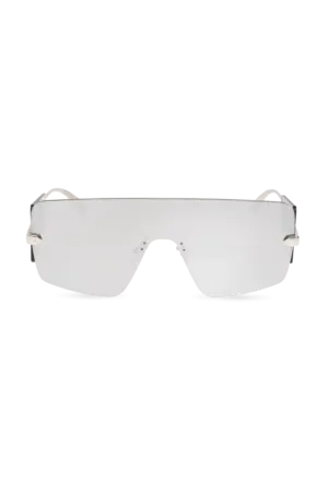 Alexander McQueen Rectangle Sunglasses - Silver