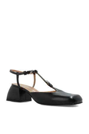 NODALETO Leather Heeled Pumps