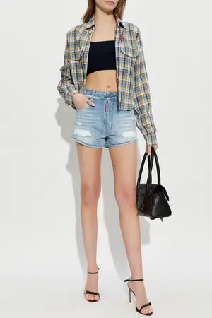 Dsquared2 Trucker Denim Shorts