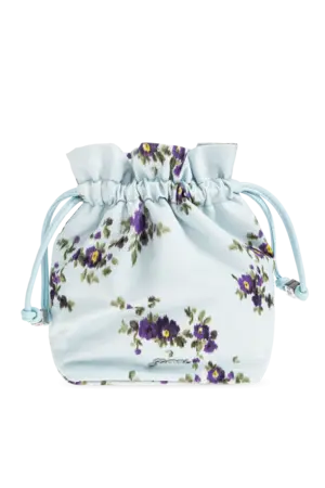 GANNI Floral Motif Pouch - Blue