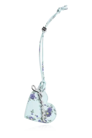 GANNI Floral Bag Charm - Light Blue