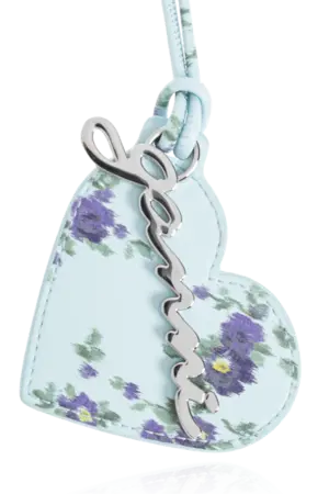 GANNI Floral Bag Charm - Light Blue