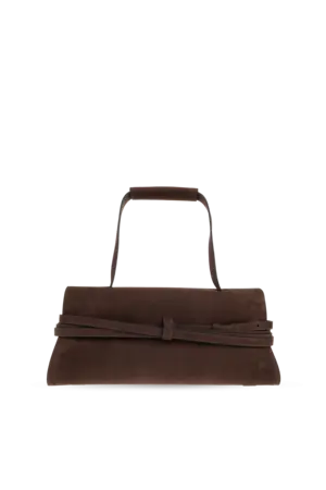 Moschino Suede Shoulder Bag - Brown