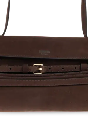 Moschino Suede Shoulder Bag - Brown