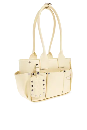 GANNI Top Handle Bag - Cream