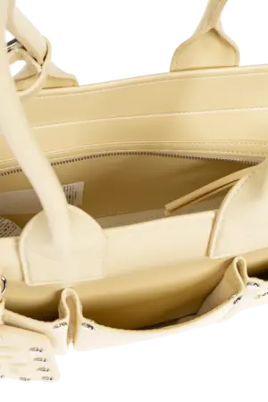 GANNI Top Handle Bag - Cream