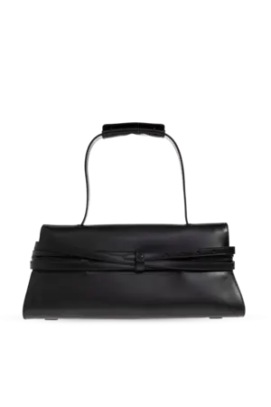 Moschino Shoulder Bag With Buckled Strap - Black