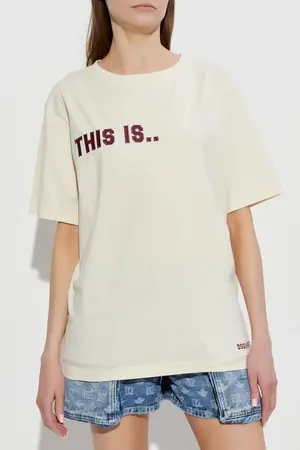 Dsquared2 T-shirt With Print - Cream