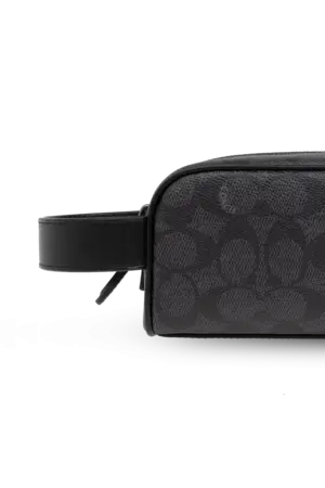 COACH Cosmetic Bag With Logo - Black