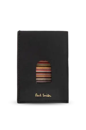 Paul Smith Leather Card Holder - Black