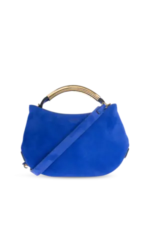 Moschino Suede Handbag - Blue