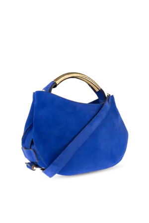 Moschino Suede Handbag - Blue