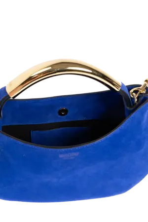 Moschino Suede Handbag - Blue