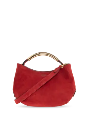 Moschino Suede Handbag - Red