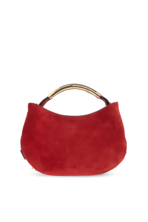 Moschino Suede Handbag - Red