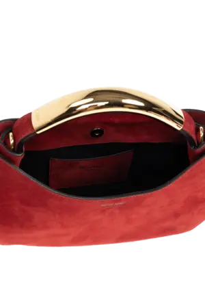 Moschino Suede Handbag - Red
