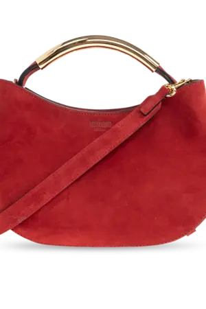 Moschino Suede Handbag - Red