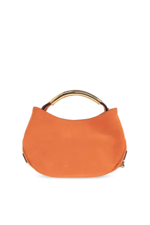 Moschino Suede Handbag - Orange