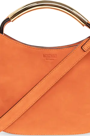 Moschino Suede Handbag - Orange