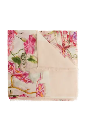 FERRAGAMO Woolen Scarf - Cream