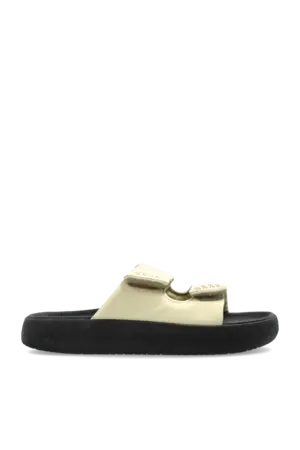 VEJA Etna Bold Leather Slides - Cream