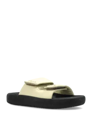 VEJA Etna Bold Leather Slides - Cream