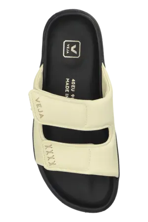 VEJA Etna Bold Leather Slides - Cream