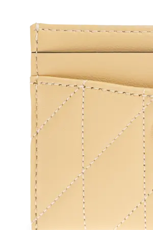 COACH Leather Card Holder - Yellow