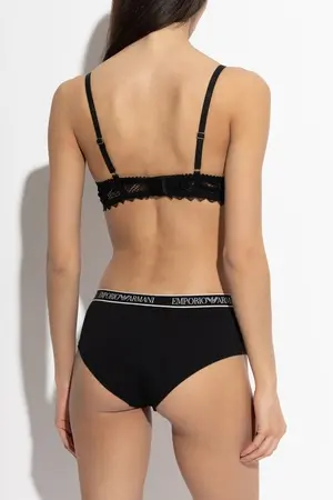 Emporio Armani Cotton Briefs - Black
