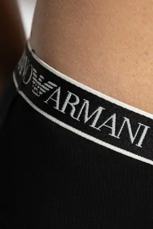 Emporio Armani Cotton Briefs - Black