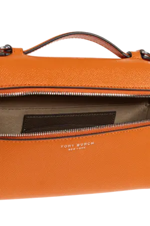 Tory Burch Saffiano Leather Handbag - Orange