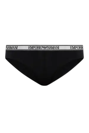 Emporio Armani Figs With Logo - Black