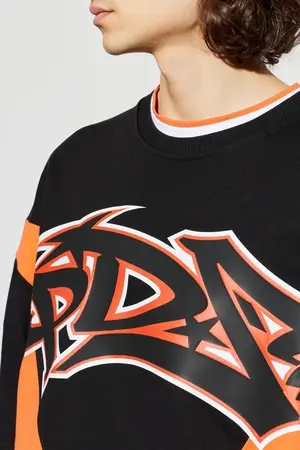 PDF Printed Oversized Sweatshirt