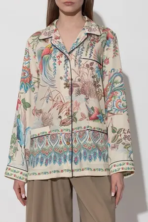 Etro Printed Loose-fit Shirt - Cream