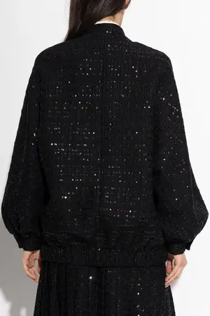 Alessandra Rich Jacket With Shimmering Appliqués