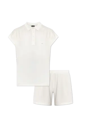 Emporio Armani Two-piece Pajamas - Cream