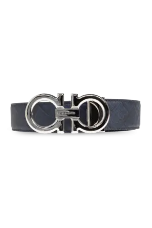 FERRAGAMO Double-sided Belt - Navy Blue