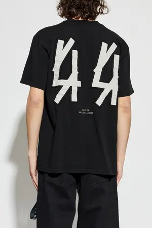 44 LABEL GROUP T-shirt With Embroidered Logo - Black