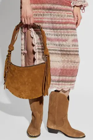 Isabel Marant Oskan Soft Shoulder Bag - Brown