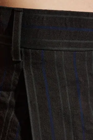 FERRAGAMO Striped Pattern Trousers - Brown