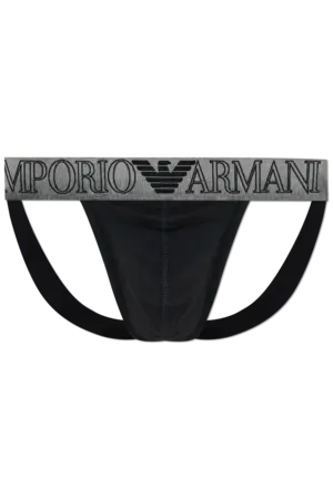 Emporio Armani Jockstraps With Logo - Black
