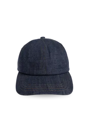 Ami Ami Alexandre Mattiussi Denim Baseball Cap Navy Blue