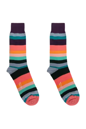 Paul Smith Striped Patterned Socks - Multicolour