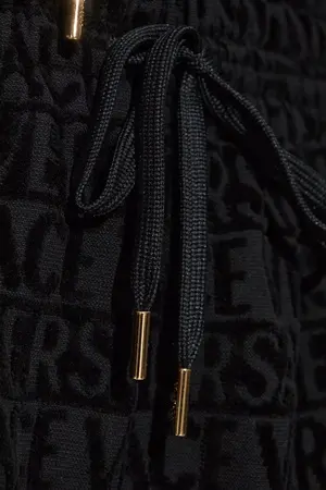 Versace Logo Shorts - Black