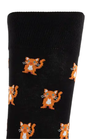 Paul Smith Cotton Socks With Appliqu - Black