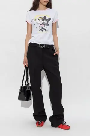 GANNI Printed T-shirt - White