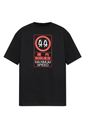44 LABEL GROUP T-shirt With Print - Black